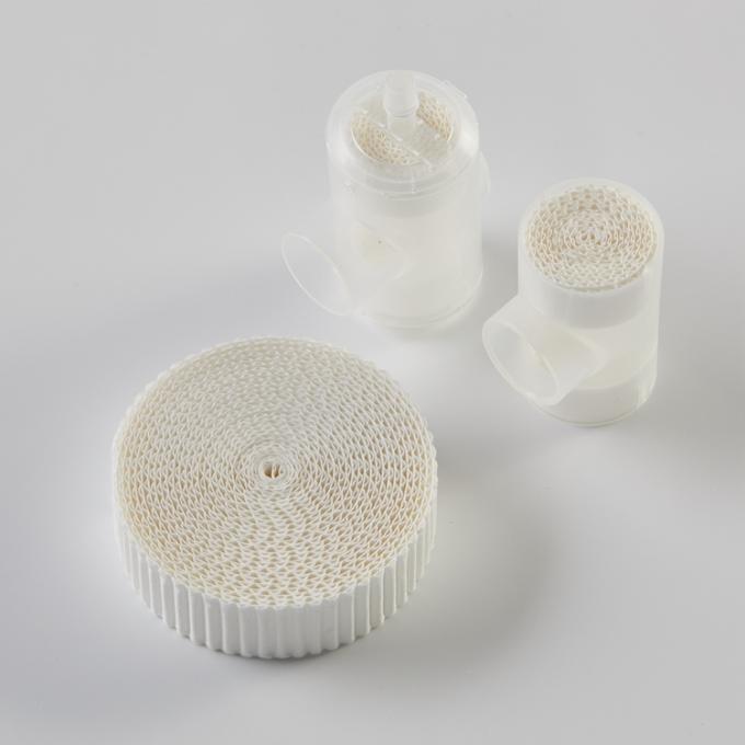 260% Pleated / Waved / Creped Absorbent Filter Paper For Medical HMEF / HME