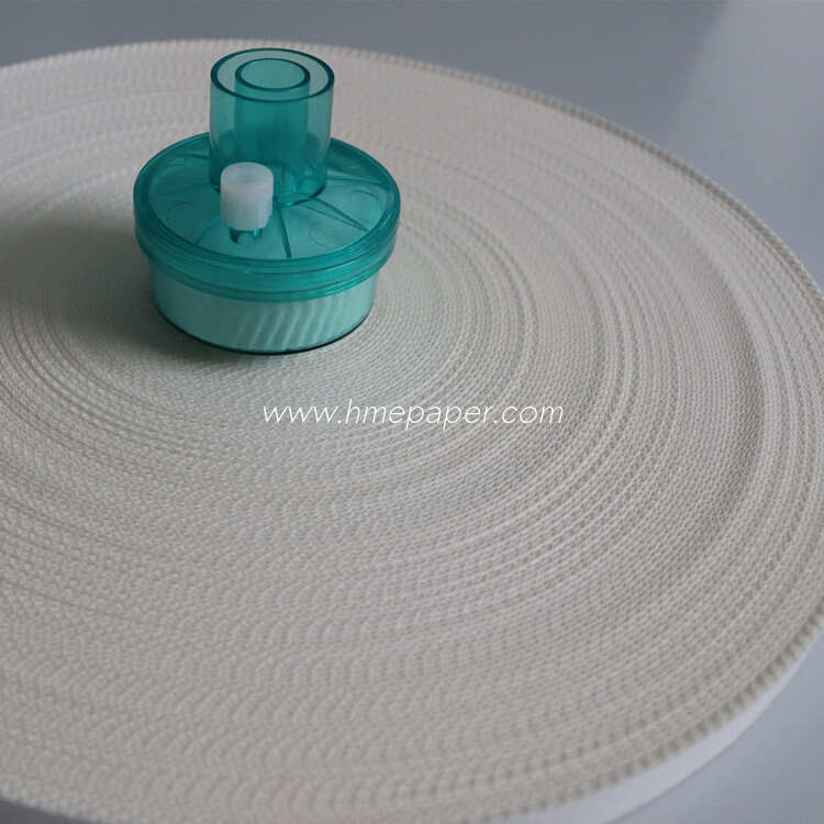 Pleated 0.98mm Height Crepe HME Filter Paper MSDS Approved