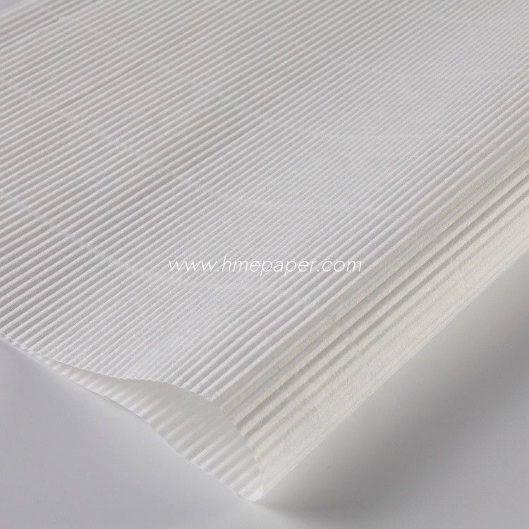 Wrinkled Absorbent Heat And Moisture Exchanger Wet Filter Paper Element