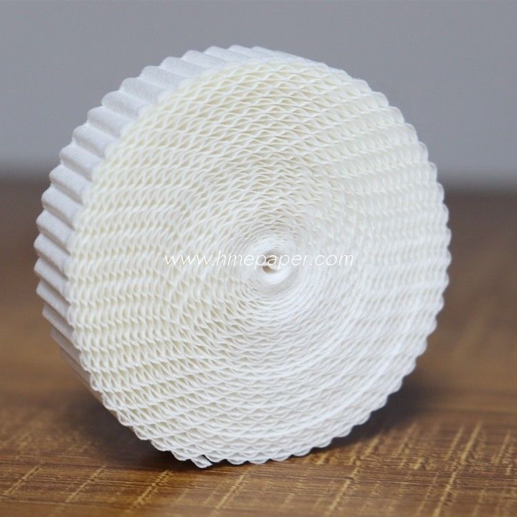 260% Pleated / Waved / Creped Absorbent Filter Paper For Medical HMEF / HME